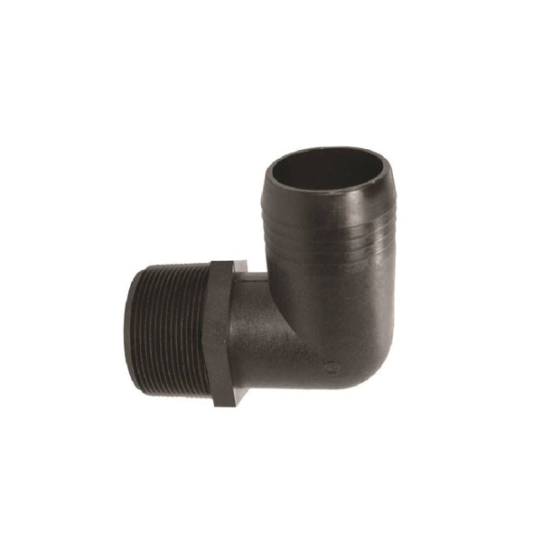 PVC Poly Plastic 90 Degree Elbow Hose Barb with Male NPT Pipe Thread ...